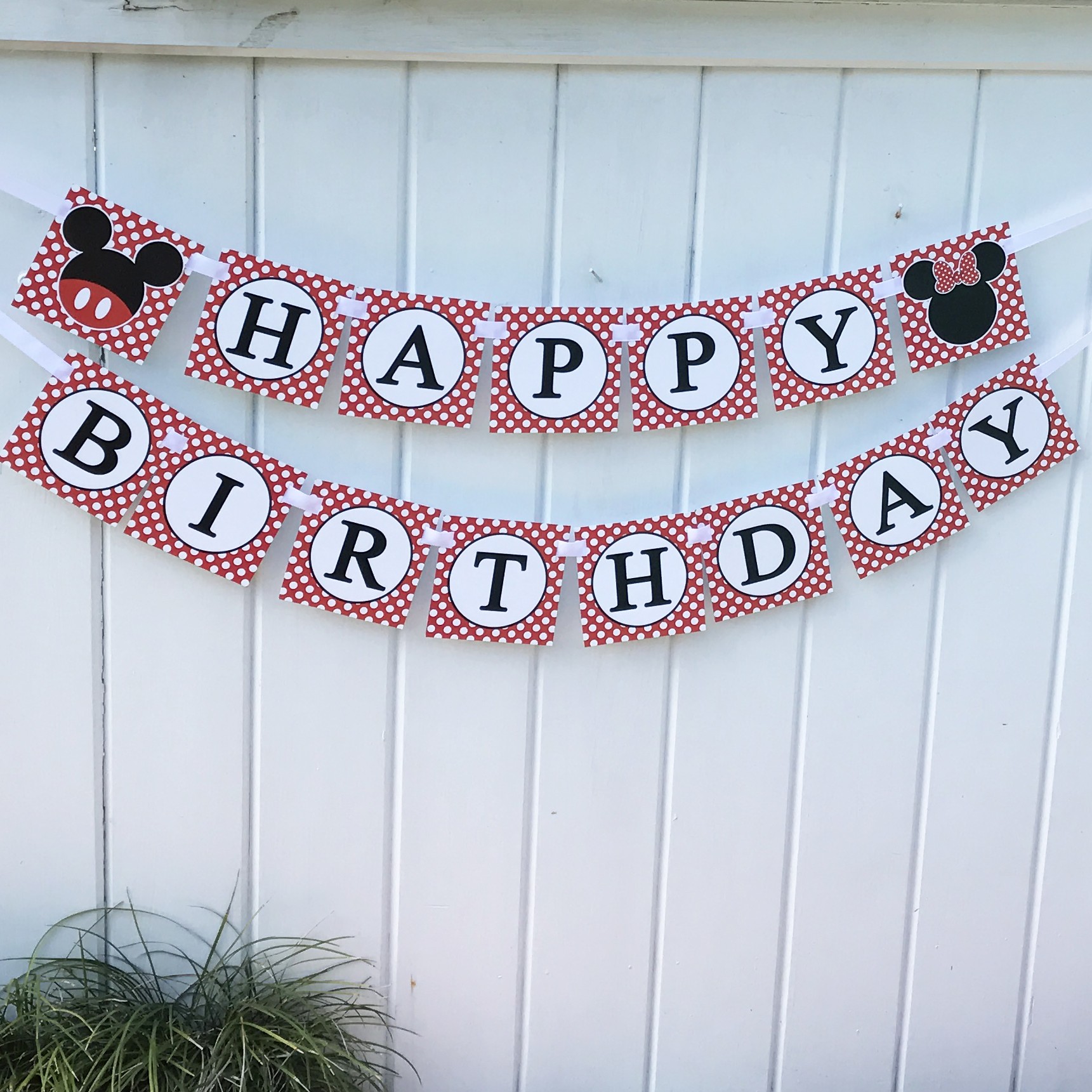 Mickey Mouse Banner by That Party Chick