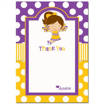 Cheerleader Thank You Note
